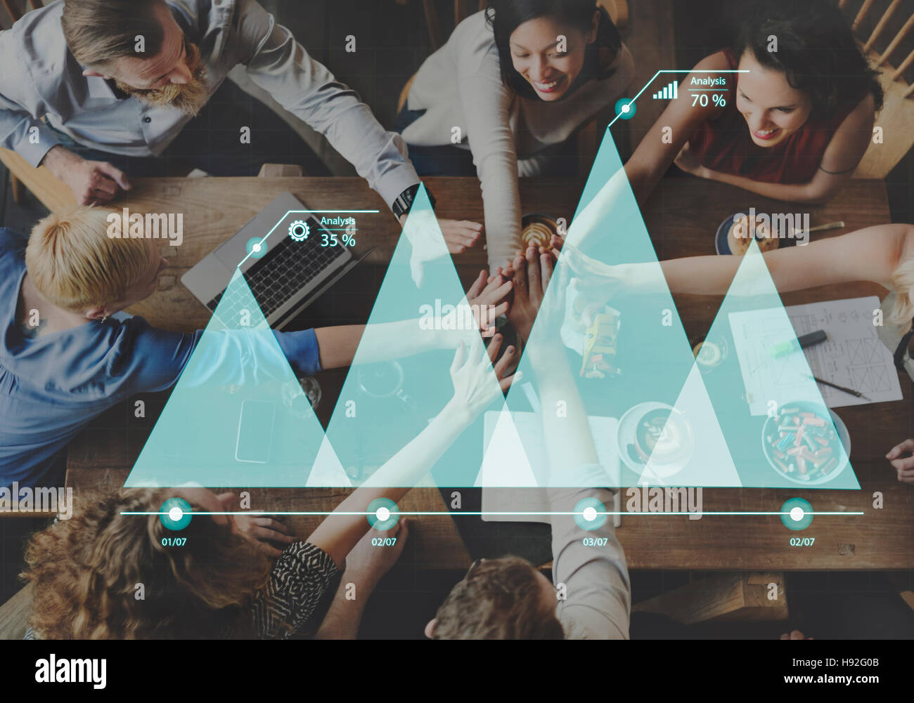 Statistics Analysis Diagram Data Strategy Growth Concept Stock Photo ...