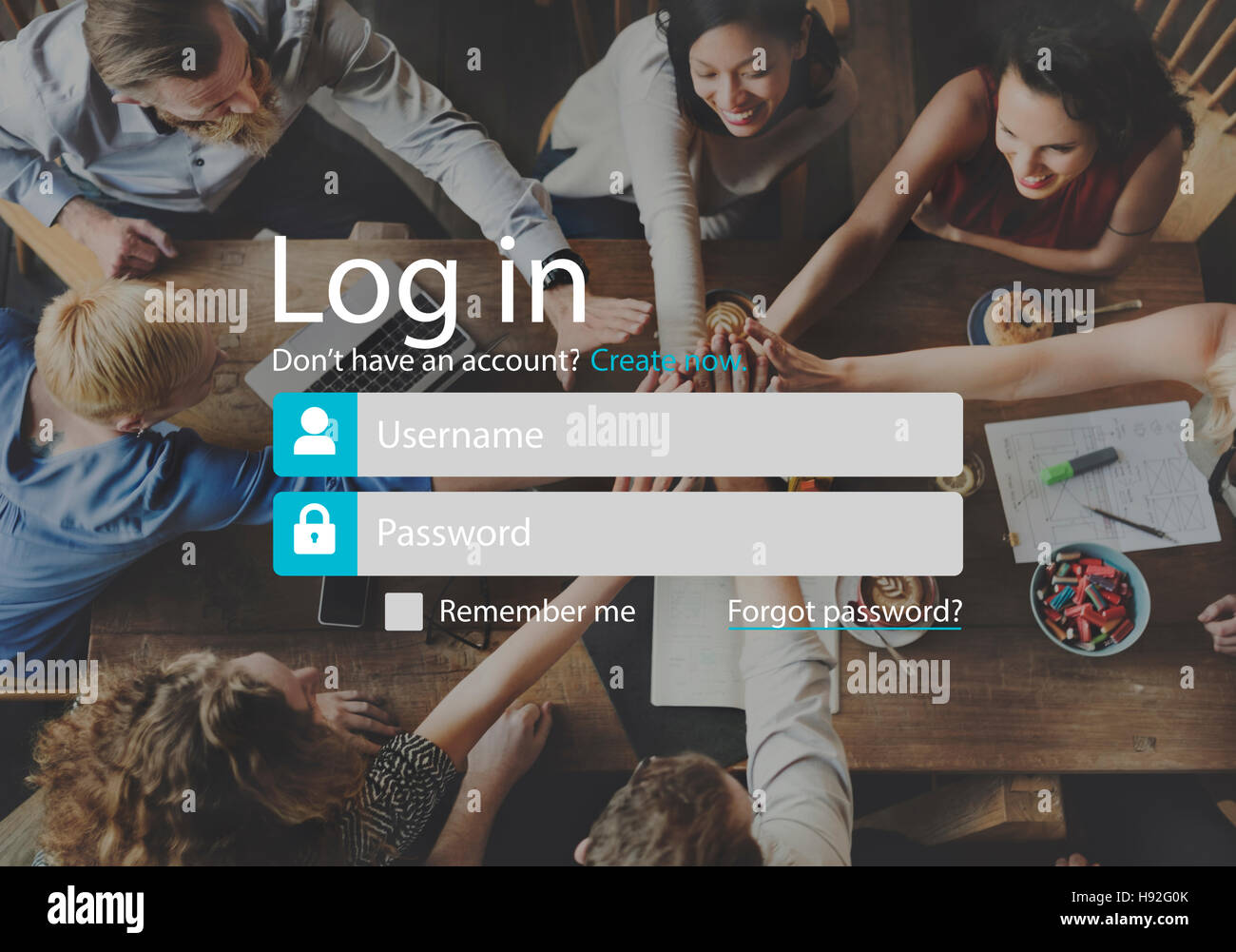 Log-in Apply Enter Join Membership Register Concept Stock Photo - Alamy