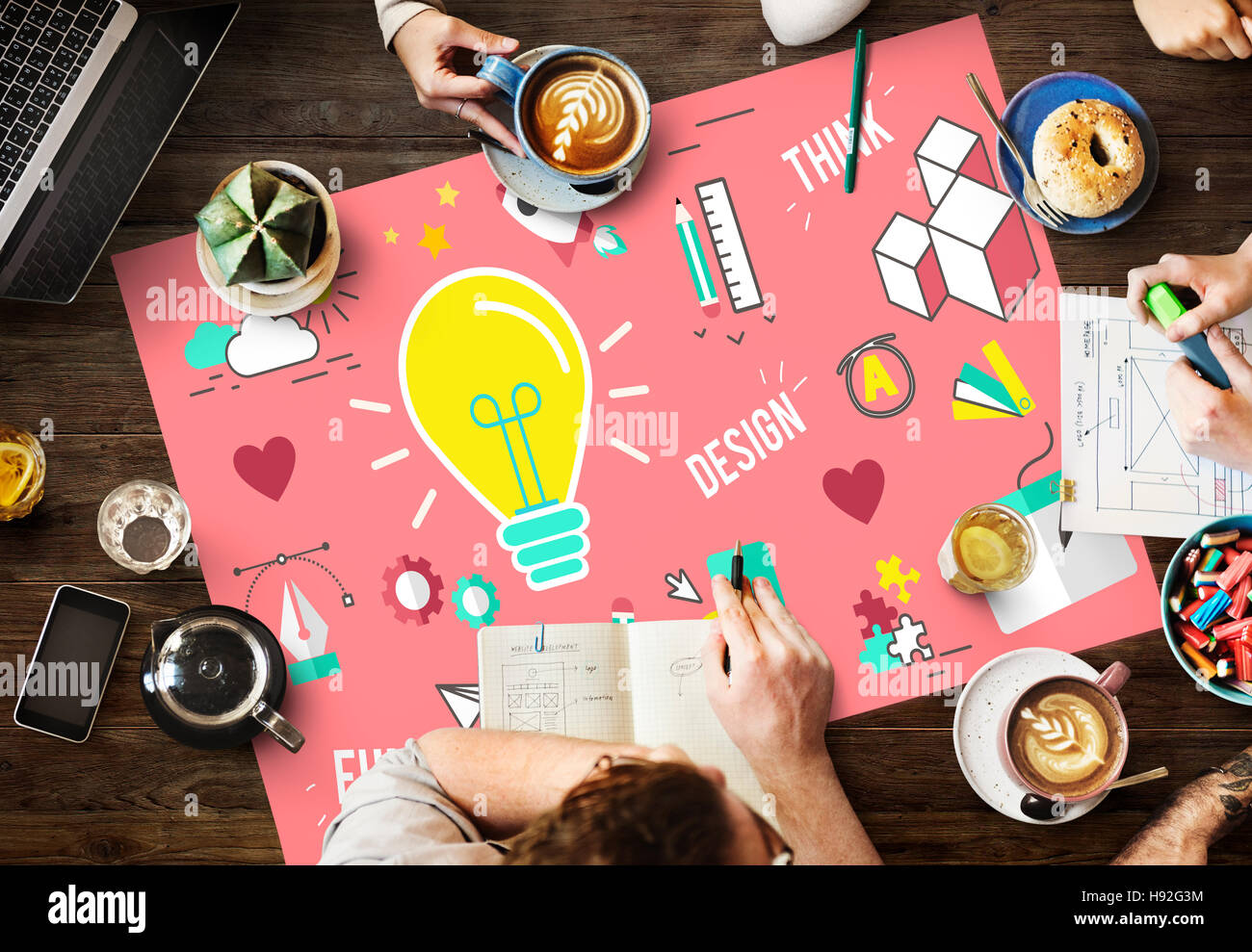 Ideas Creative Inspiration Design Imagine Concept Stock Photo - Alamy