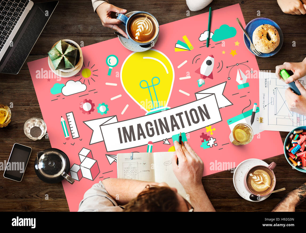 Imagination Thinking Ideas Creativity Suggestion Concept Stock Photo ...