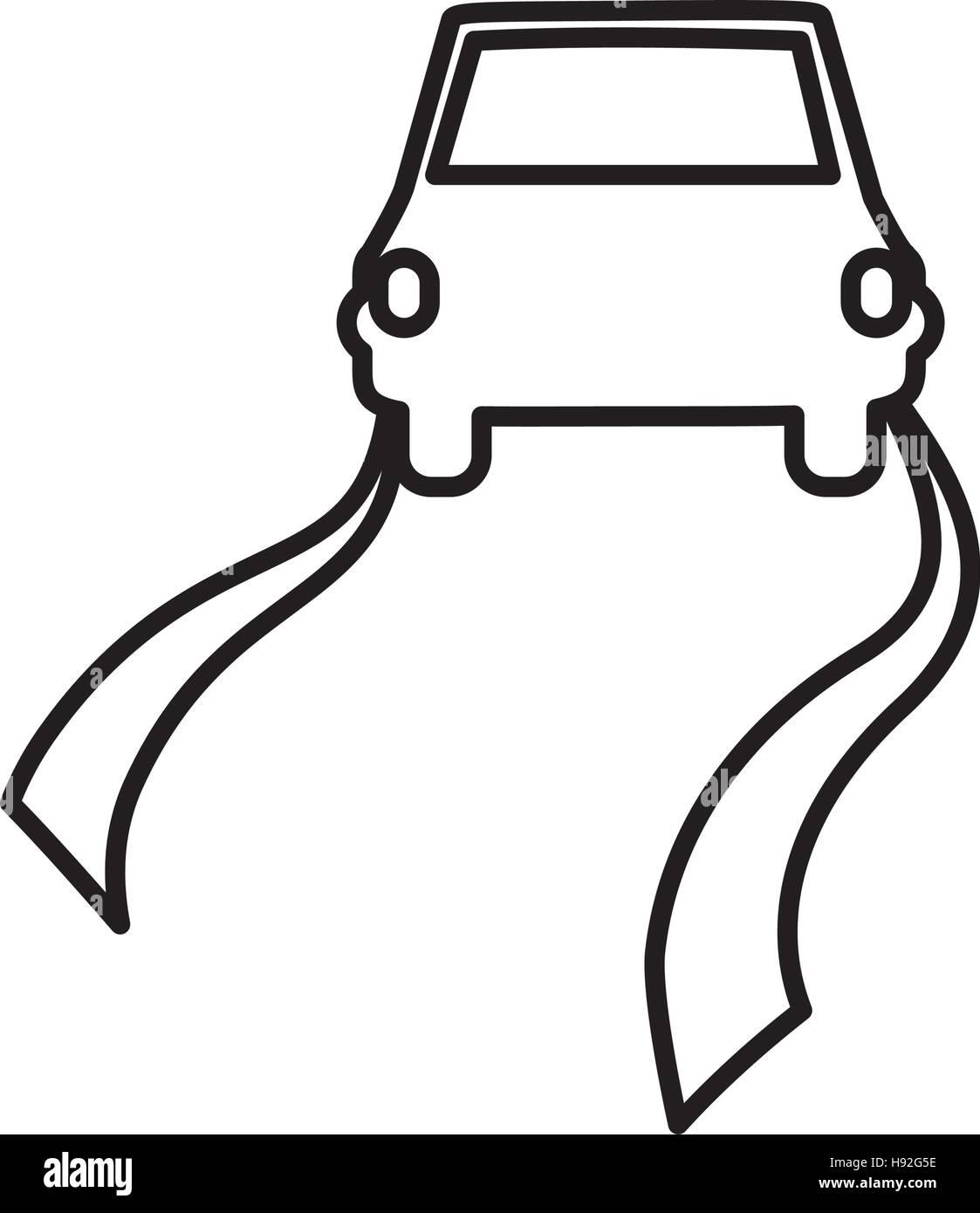 car road sign icon. Street information warning and guide theme ...