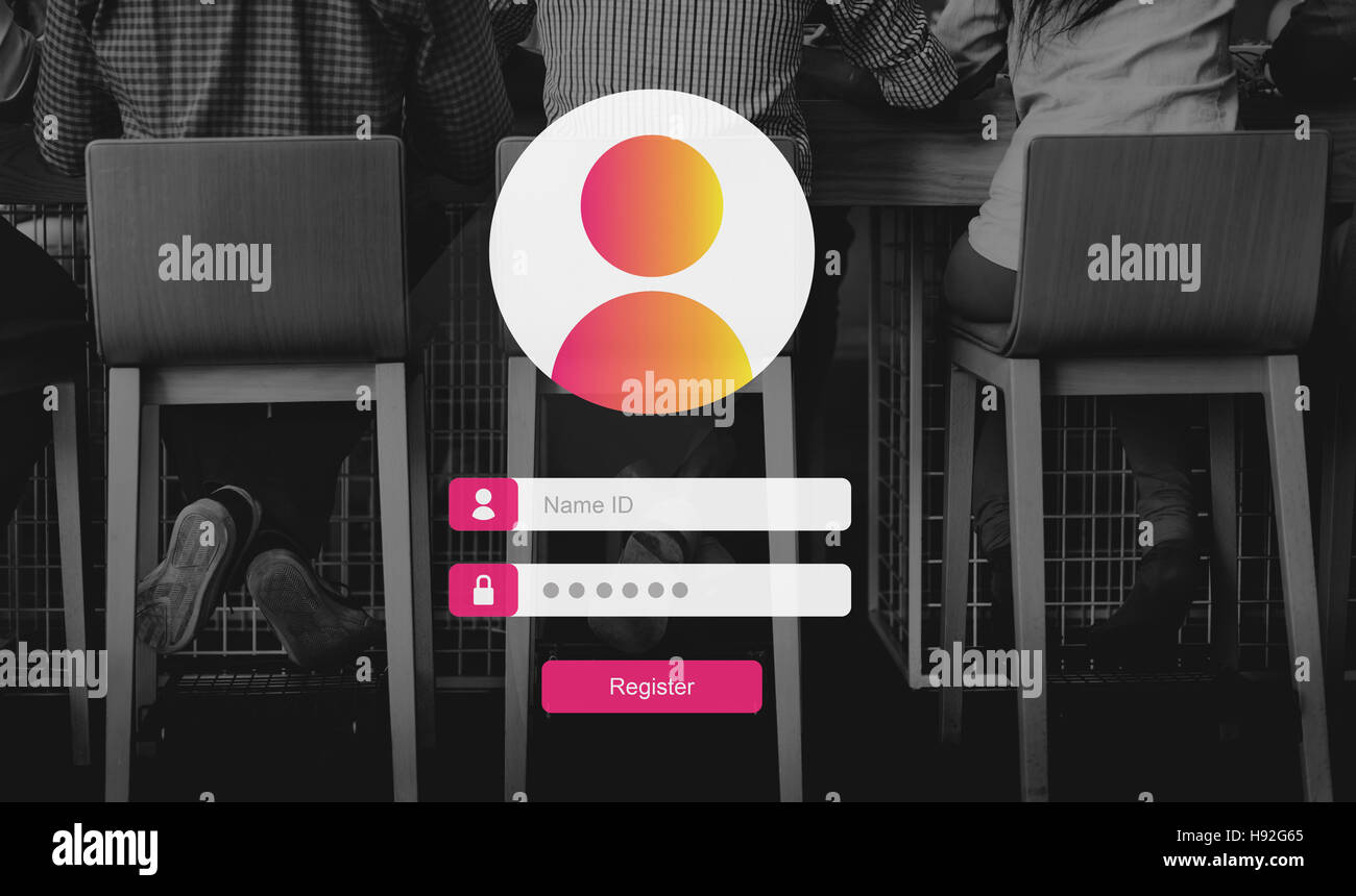 Sign In User Password Privacy Concept Stock Photo - Alamy