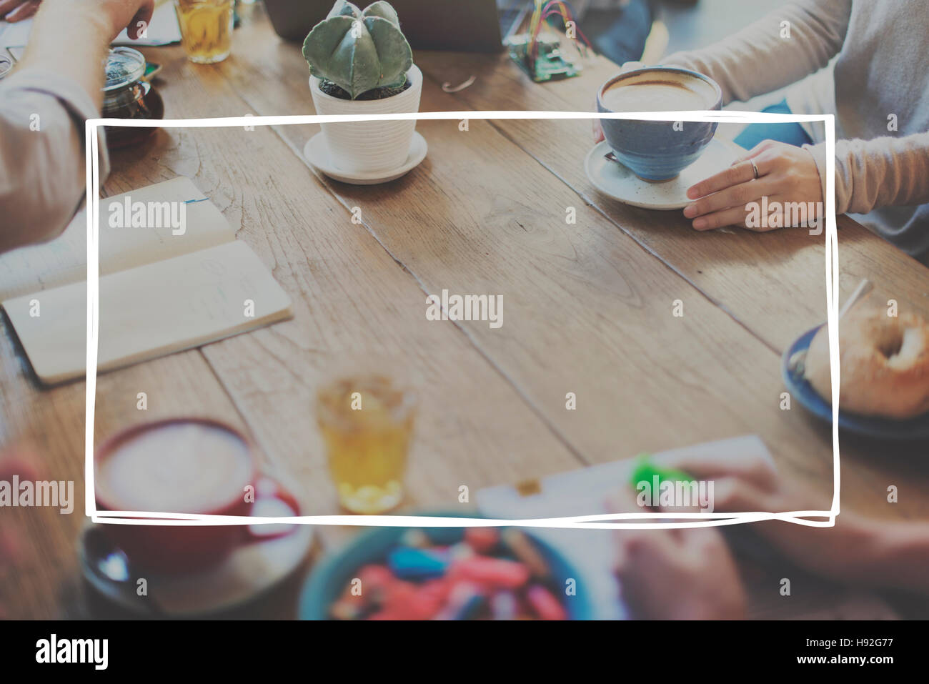 Casual People Meeting Coffee Break Concept Stock Photo - Alamy