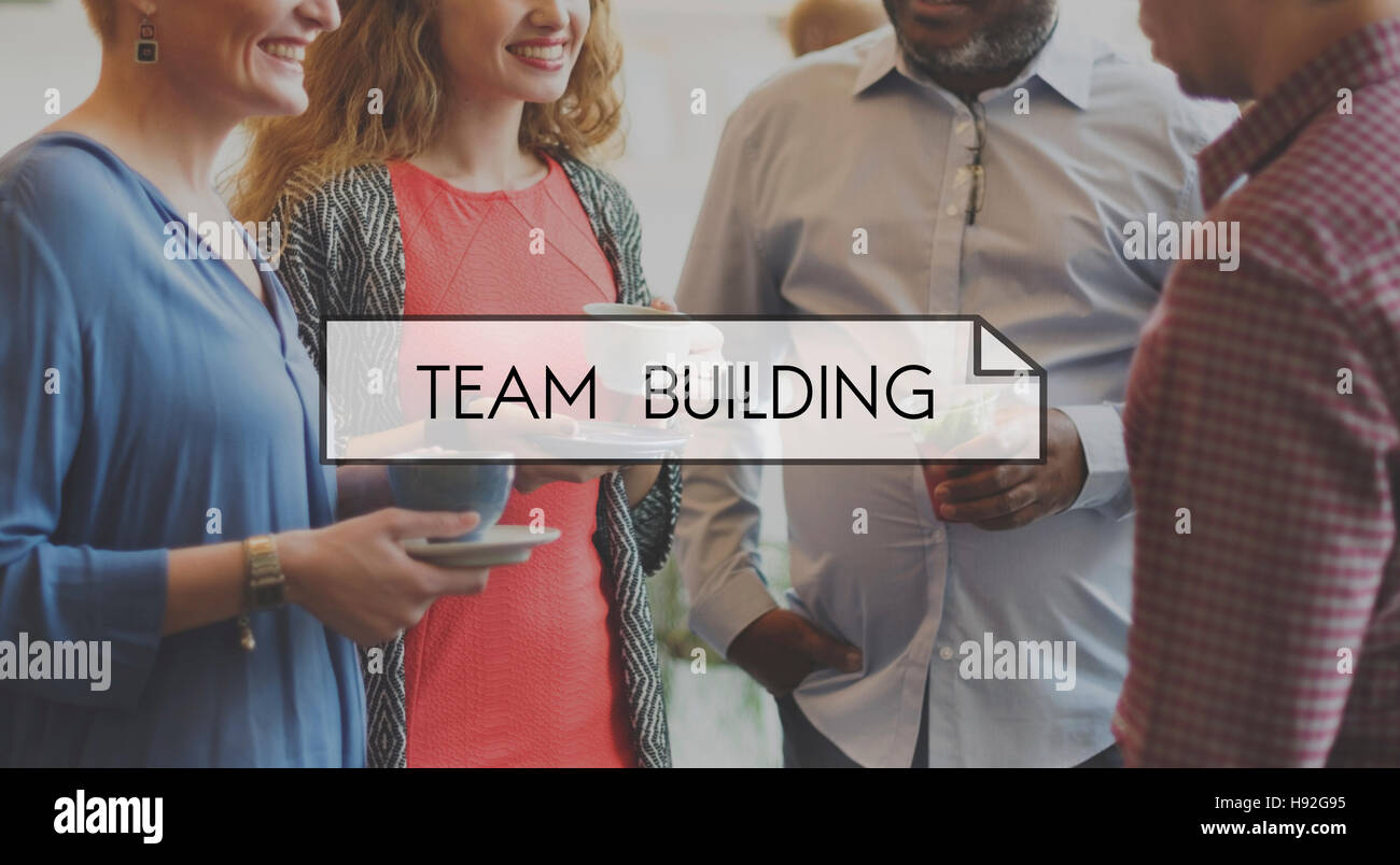 Team Building Collaboration Group Support Team Concept Stock Photo - Alamy