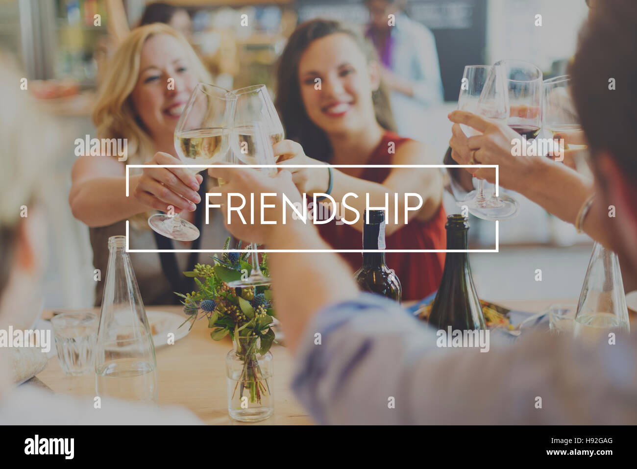 Friendship Friends Partnership Relationship Concept Stock Photo - Alamy