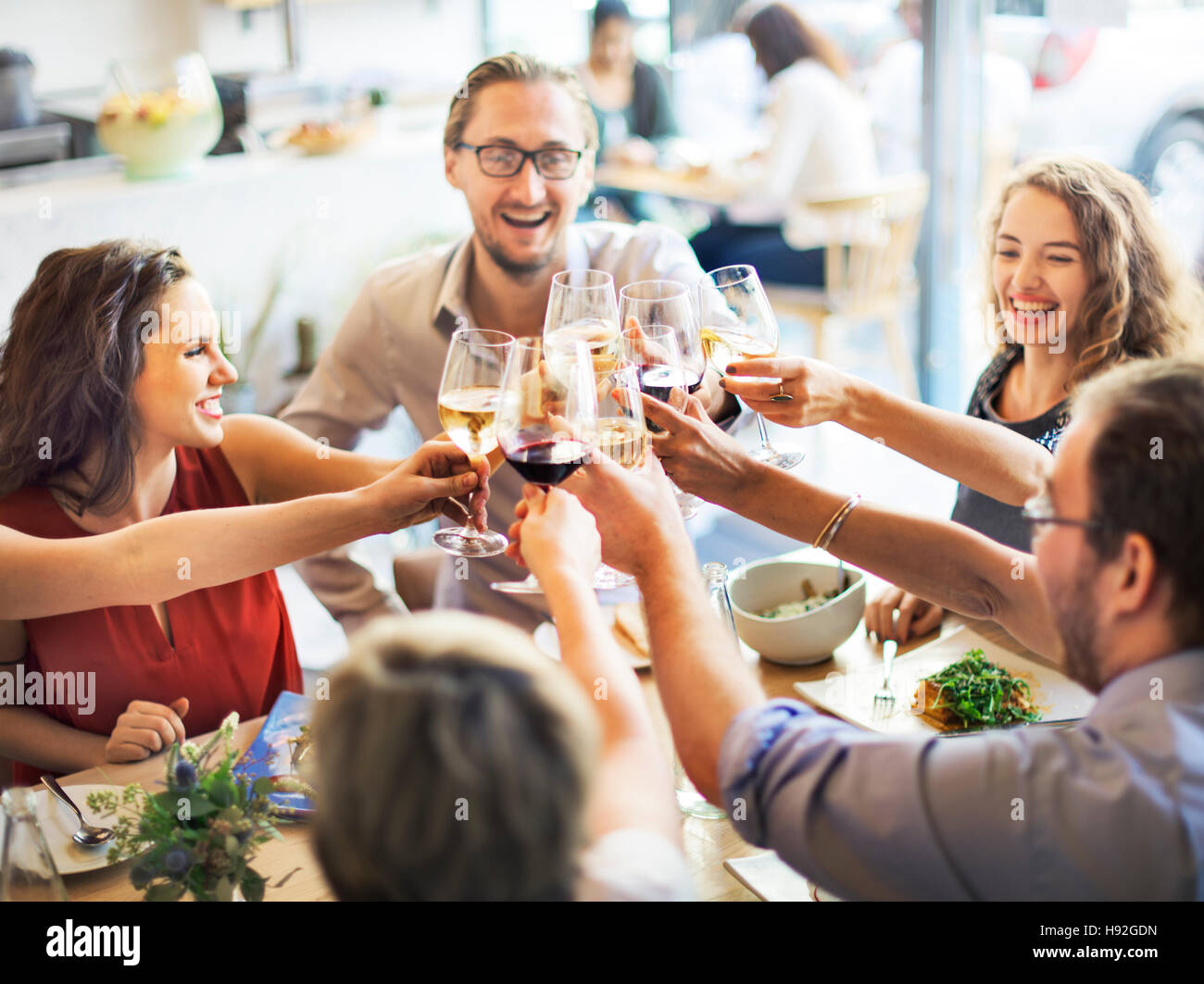 Meal Food Party Celebrate Cafe Restaurant Event Concept Stock Photo - Alamy