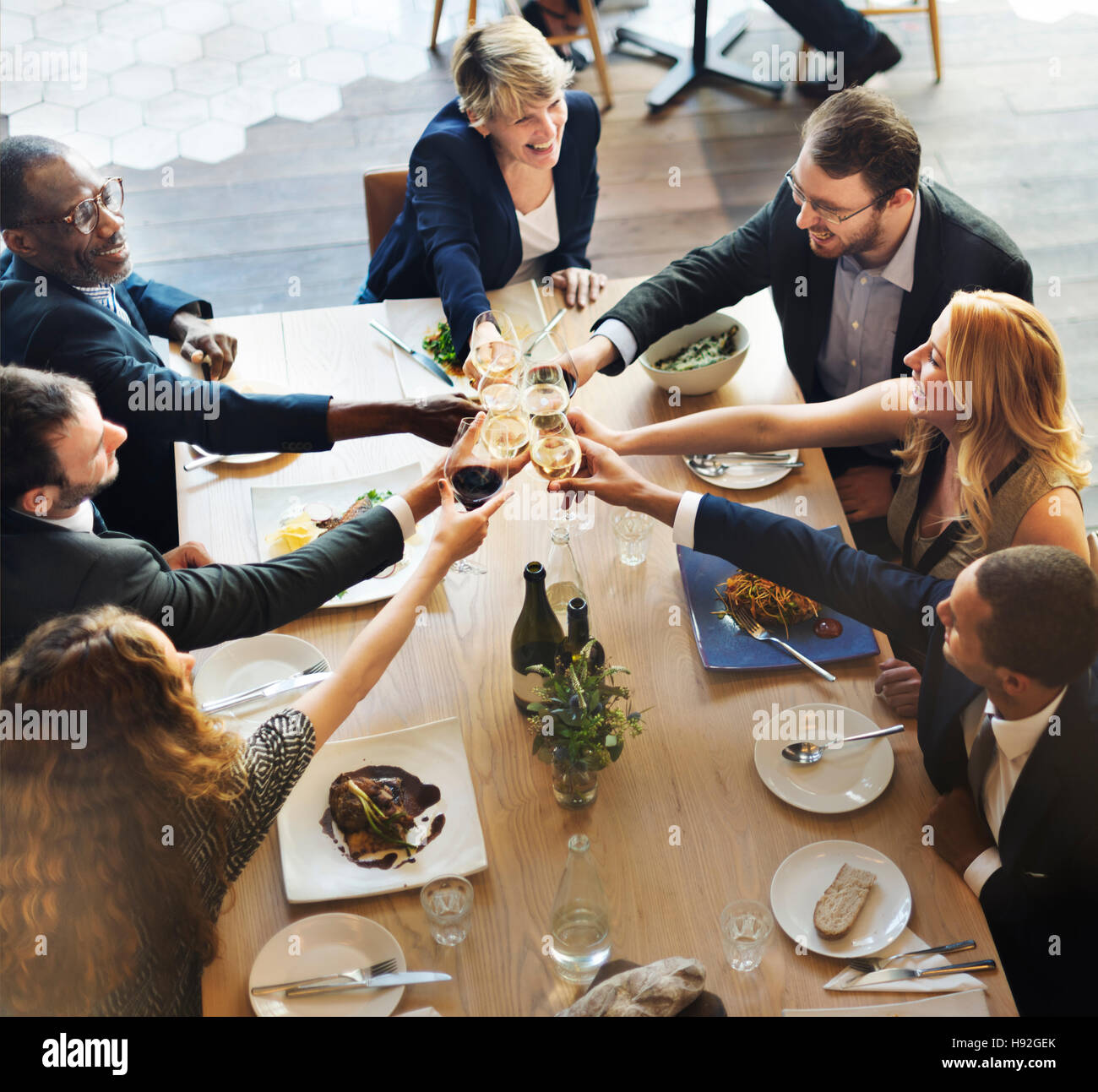 Business Team Celebration Party Success Concept Stock Photo - Alamy