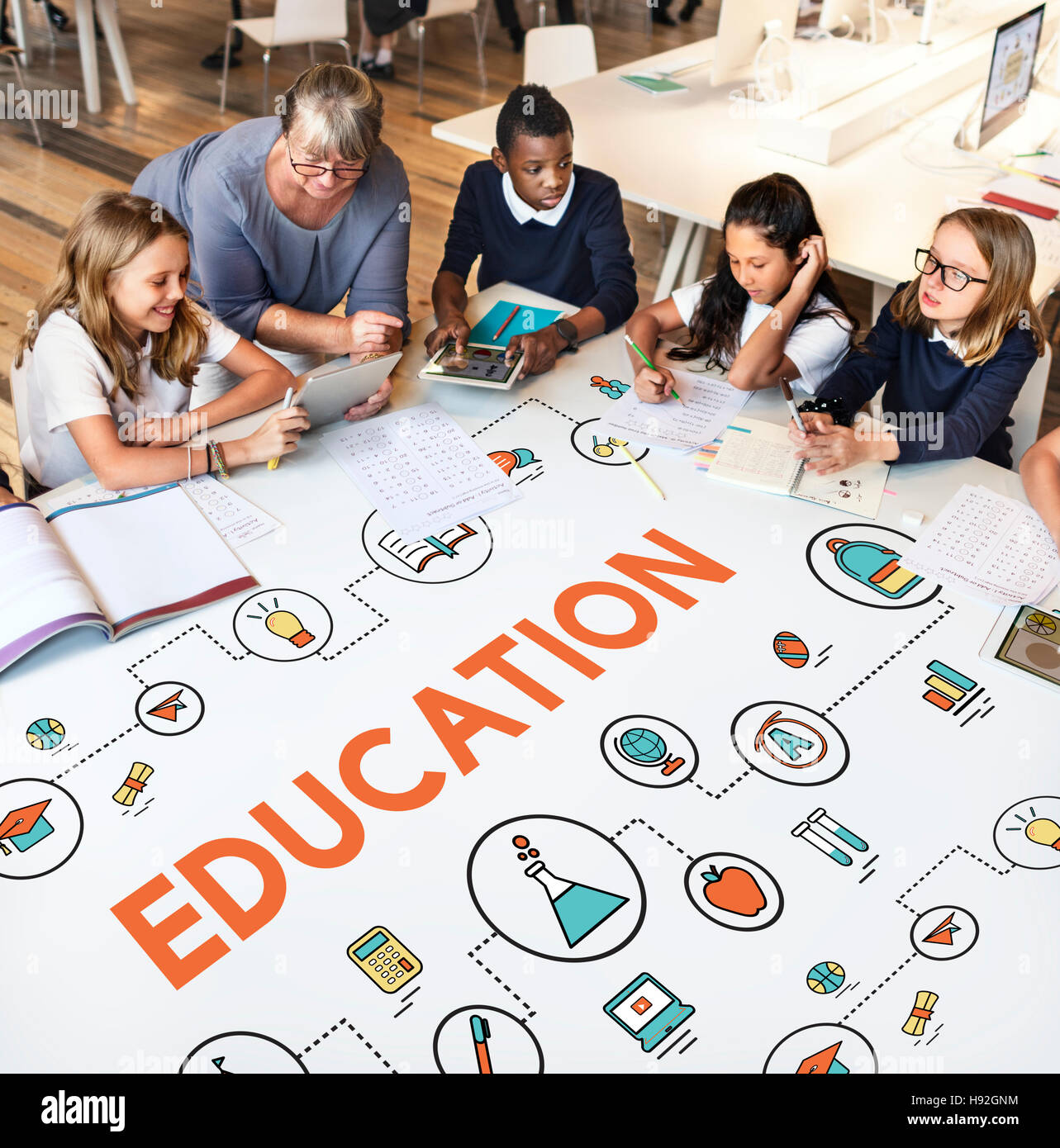 Education Study Learning Knowledge Information Concept Stock Photo - Alamy