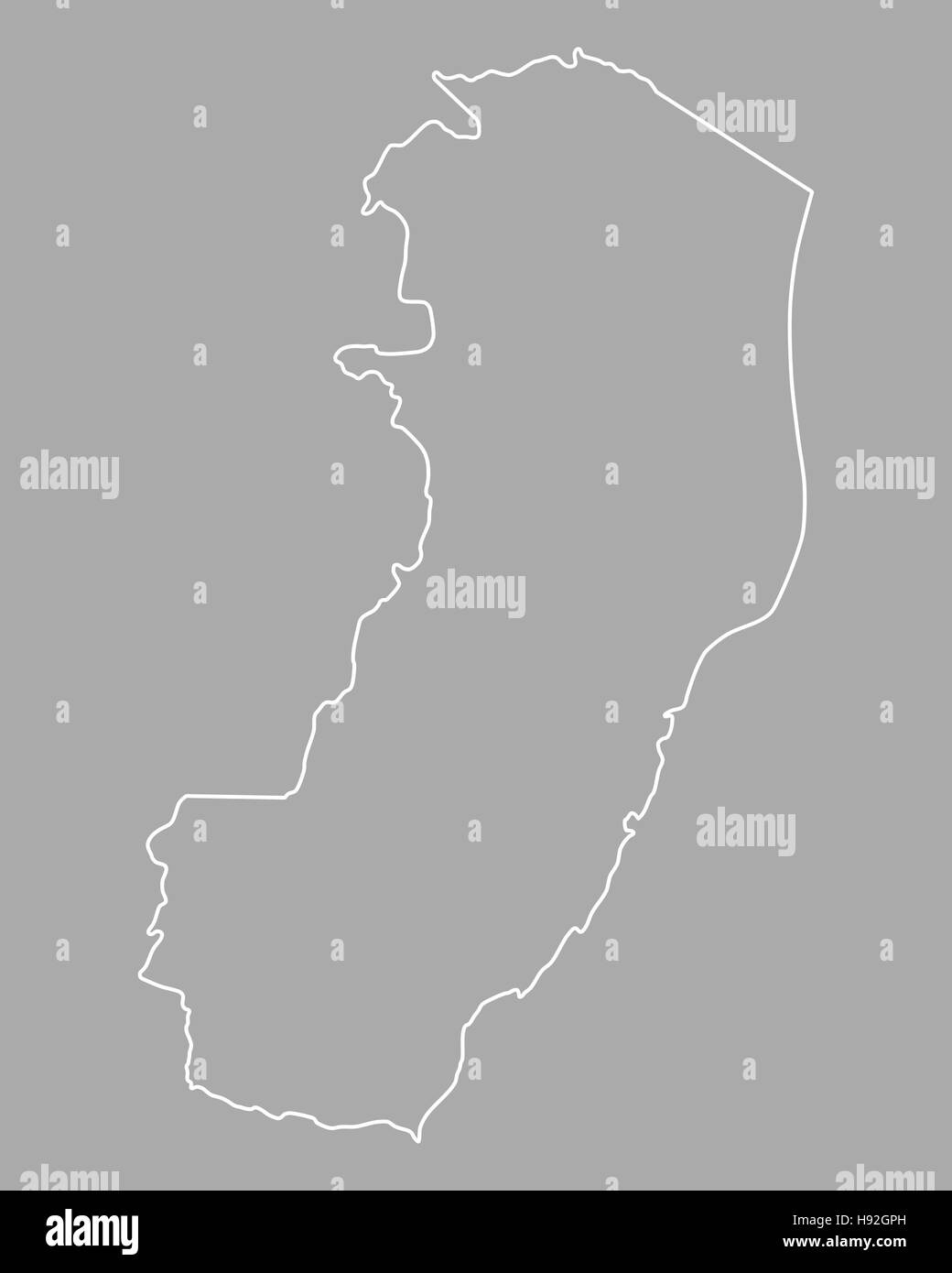 Map of Espirito Santo Stock Photo - Alamy