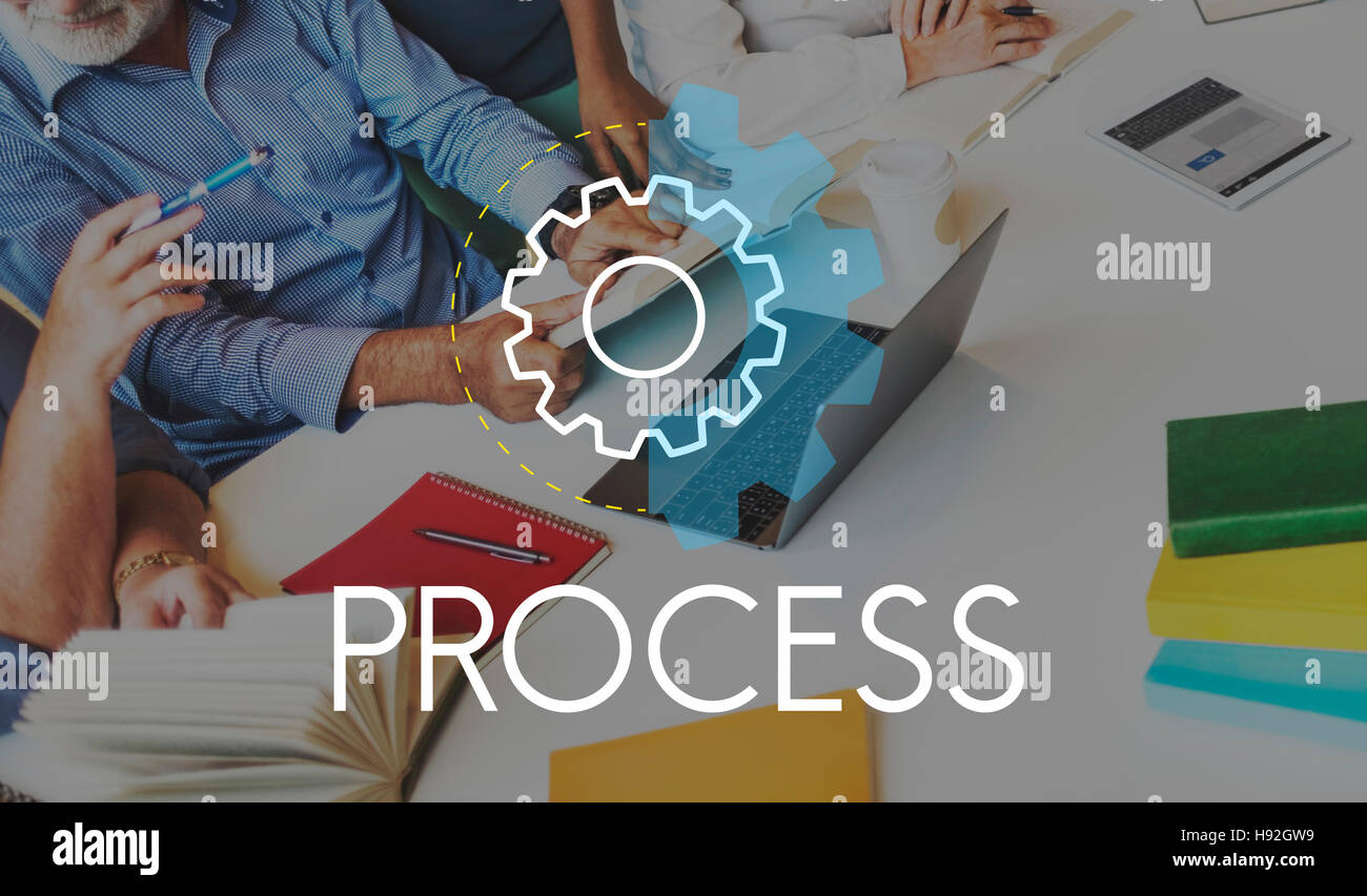 Process Word Settings Icon Simple Concept Stock Photo - Alamy