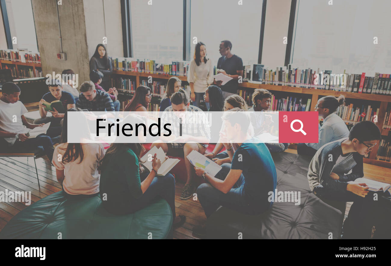 Friends Community Connection Relationship Concept Stock Photo - Alamy