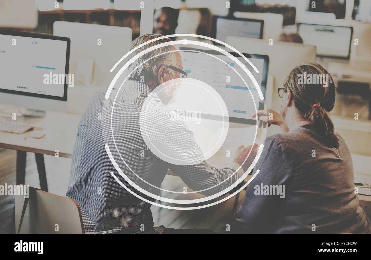 Business People Corporate Lens Graphic Concept Stock Photo - Alamy