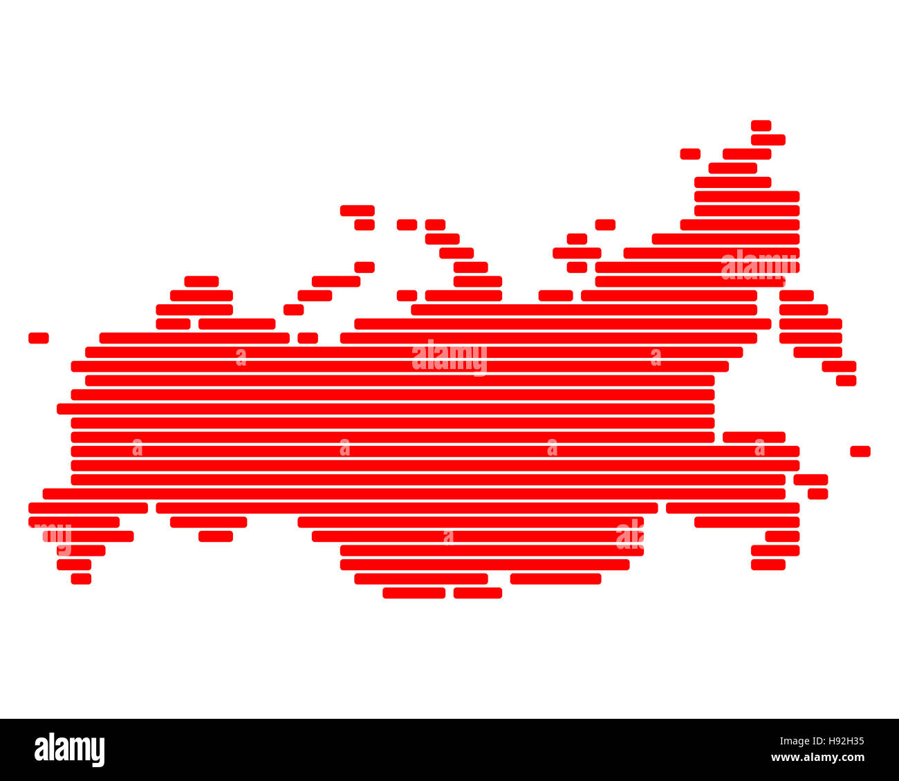 Map of Russia Stock Photo - Alamy