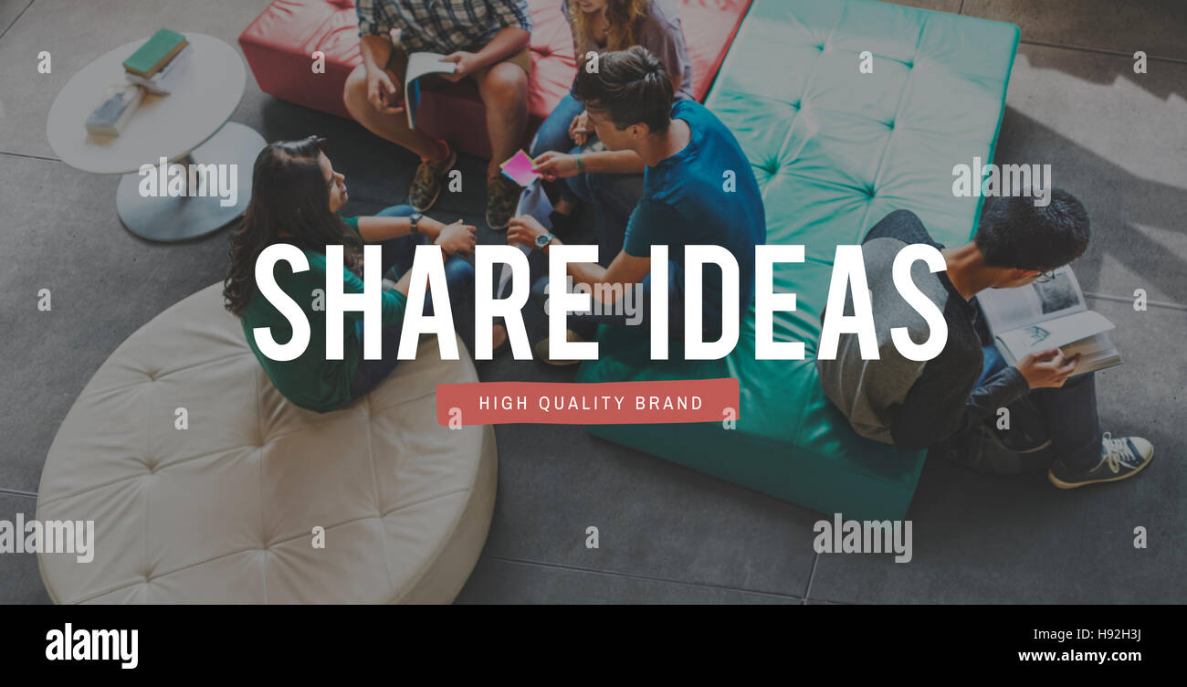 Share Sharing Ideas Graphic Concept Stock Photo - Alamy