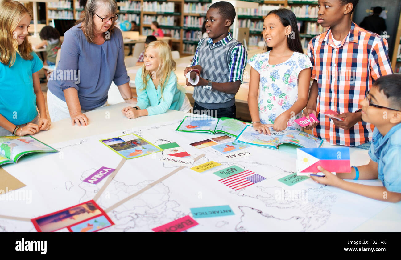 Academic School Childern Learning Elementary Concept Stock Photo - Alamy