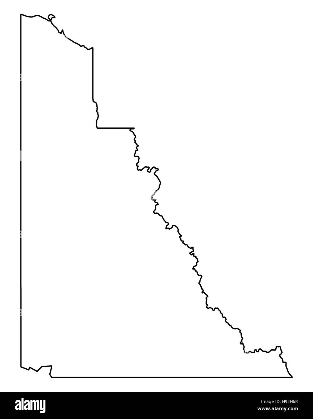 Map of Yukon Stock Photo - Alamy