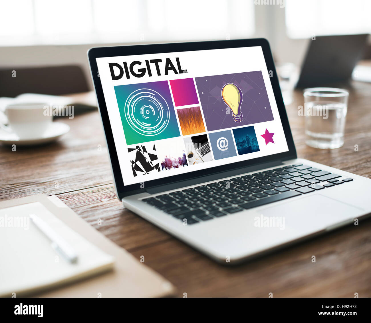 Digital Media Technology Cyberspace Network Concept Stock Photo - Alamy