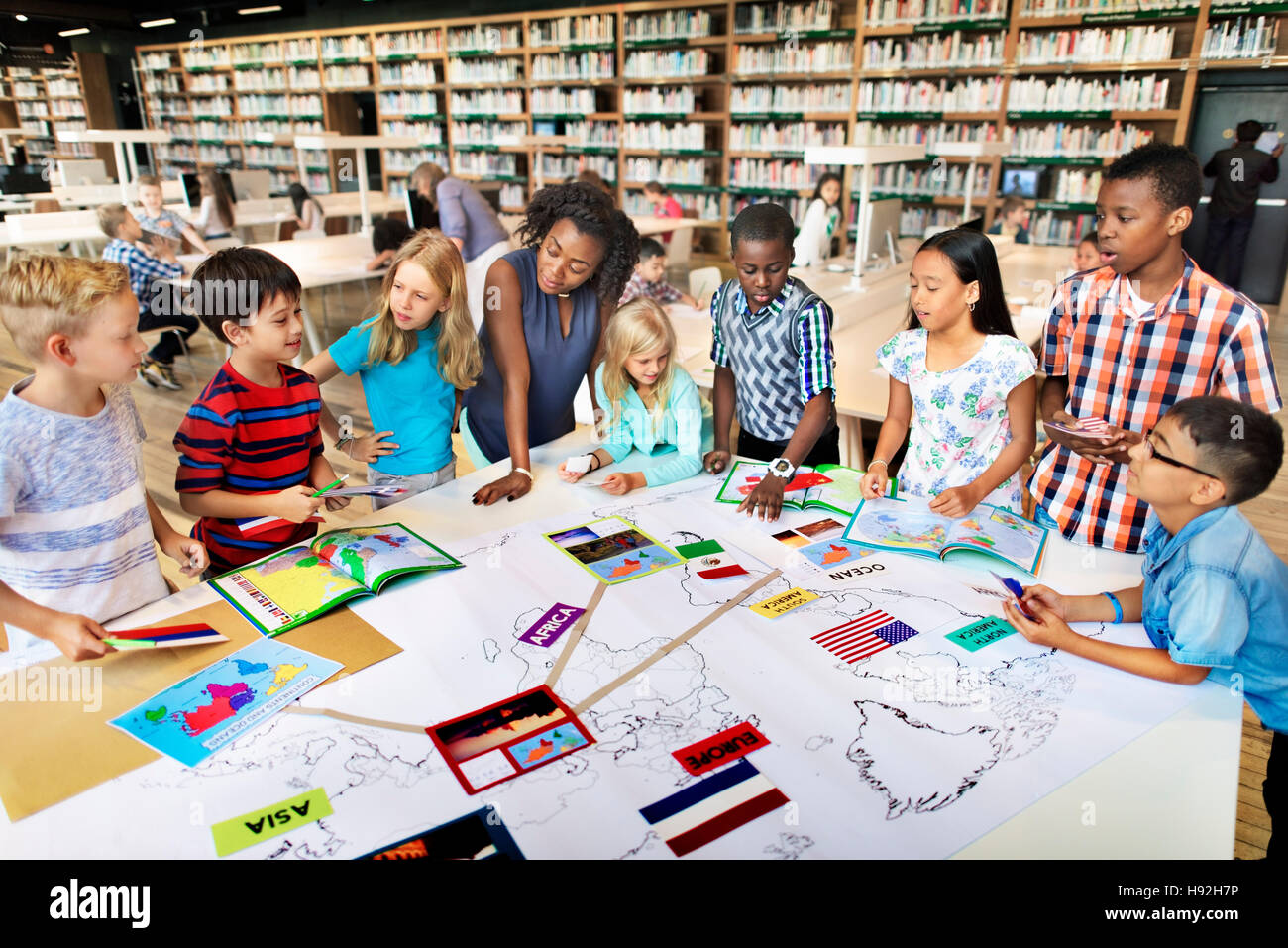 Geography Worldwide Explorer Continent Country Concept Stock Photo - Alamy