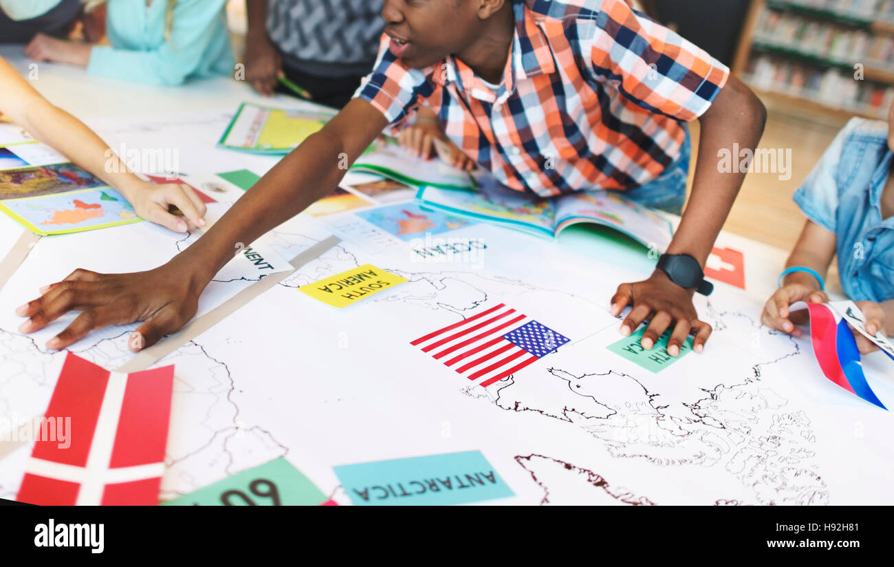 Geography Worldwide Explorer Continent Country Concept Stock Photo - Alamy