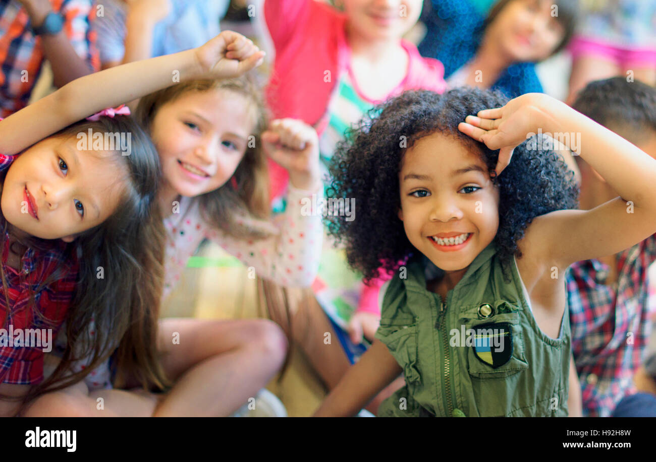 Child Companionship Diversity Ethnicity Unity Concept Stock Photo - Alamy