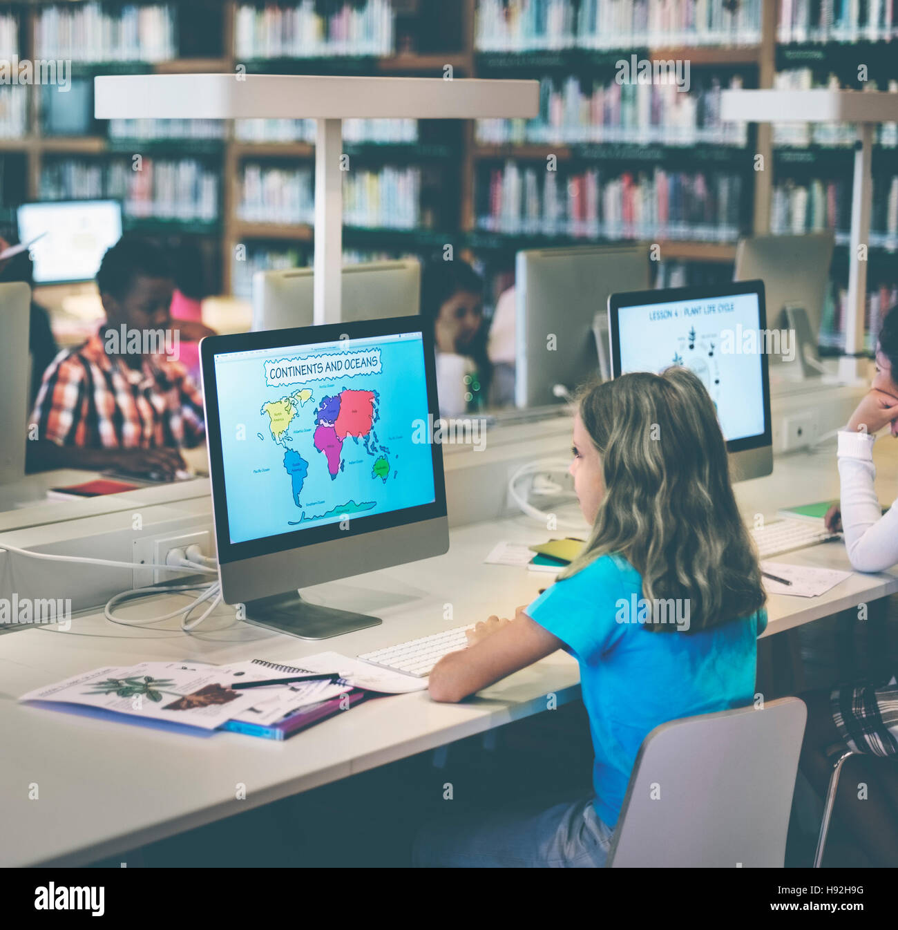 Study Studying Learn Learning Classroom Internet Concept Stock Photo ...