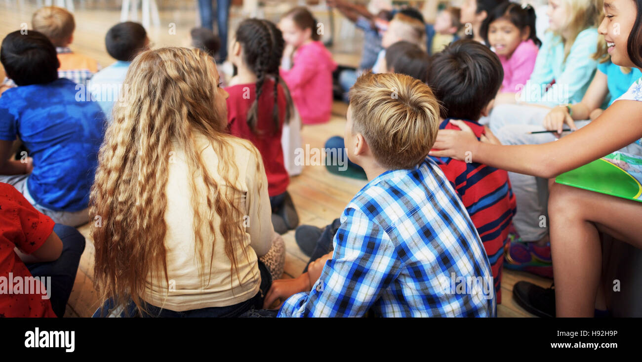 Child Companionship Diversity Ethnicity Unity Concept Stock Photo - Alamy
