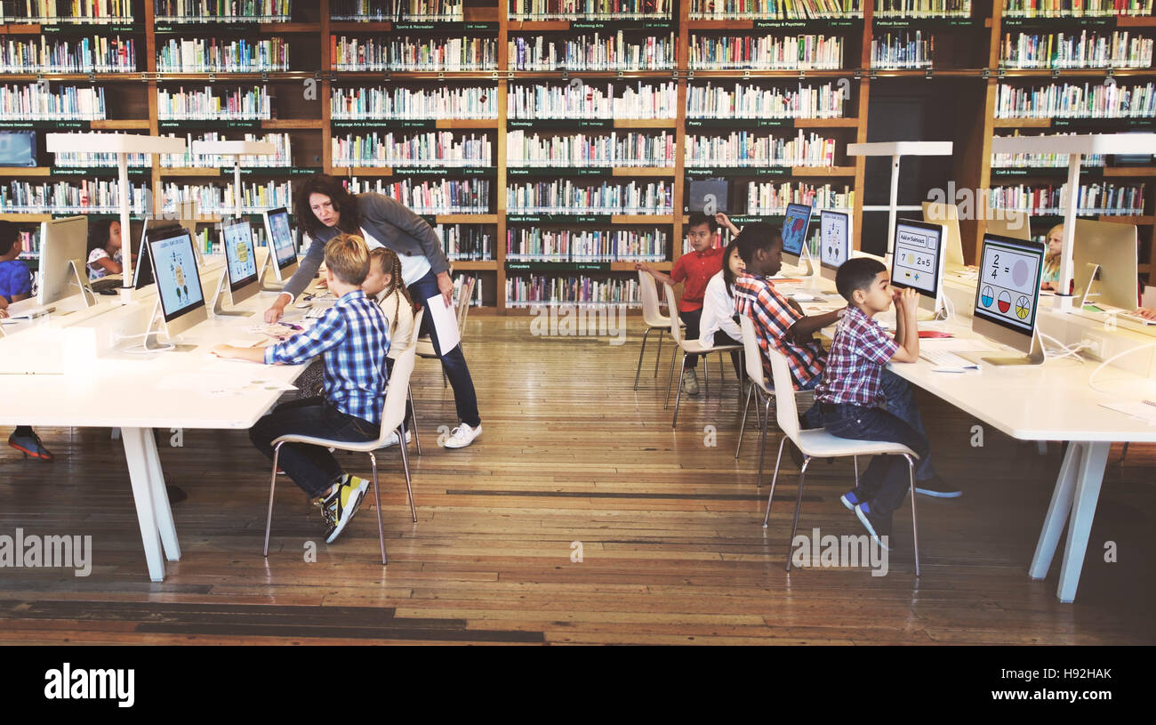Study Studying Learn Learning Classroom Internet Concept Stock Photo ...
