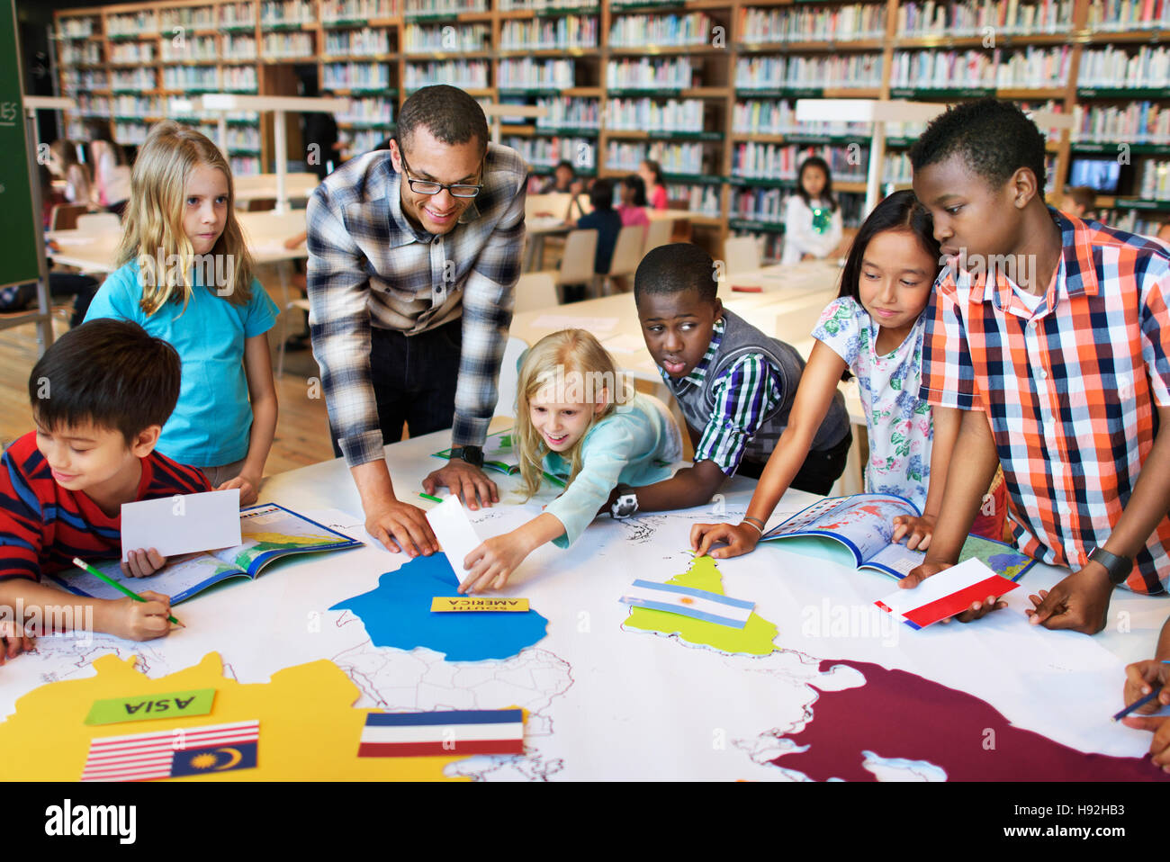 Geography Worldwide Explorer Continent Country Concept Stock Photo - Alamy