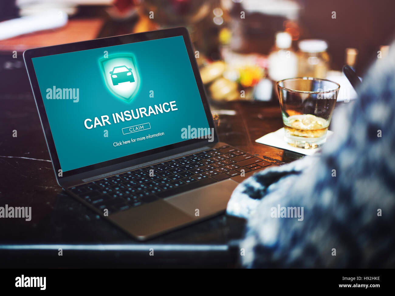 Car Insurance Accident Property Protection Concept Stock Photo - Alamy