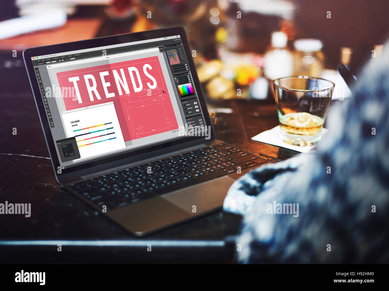 Design Creative Trends Graphic Concept Stock Photo - Alamy