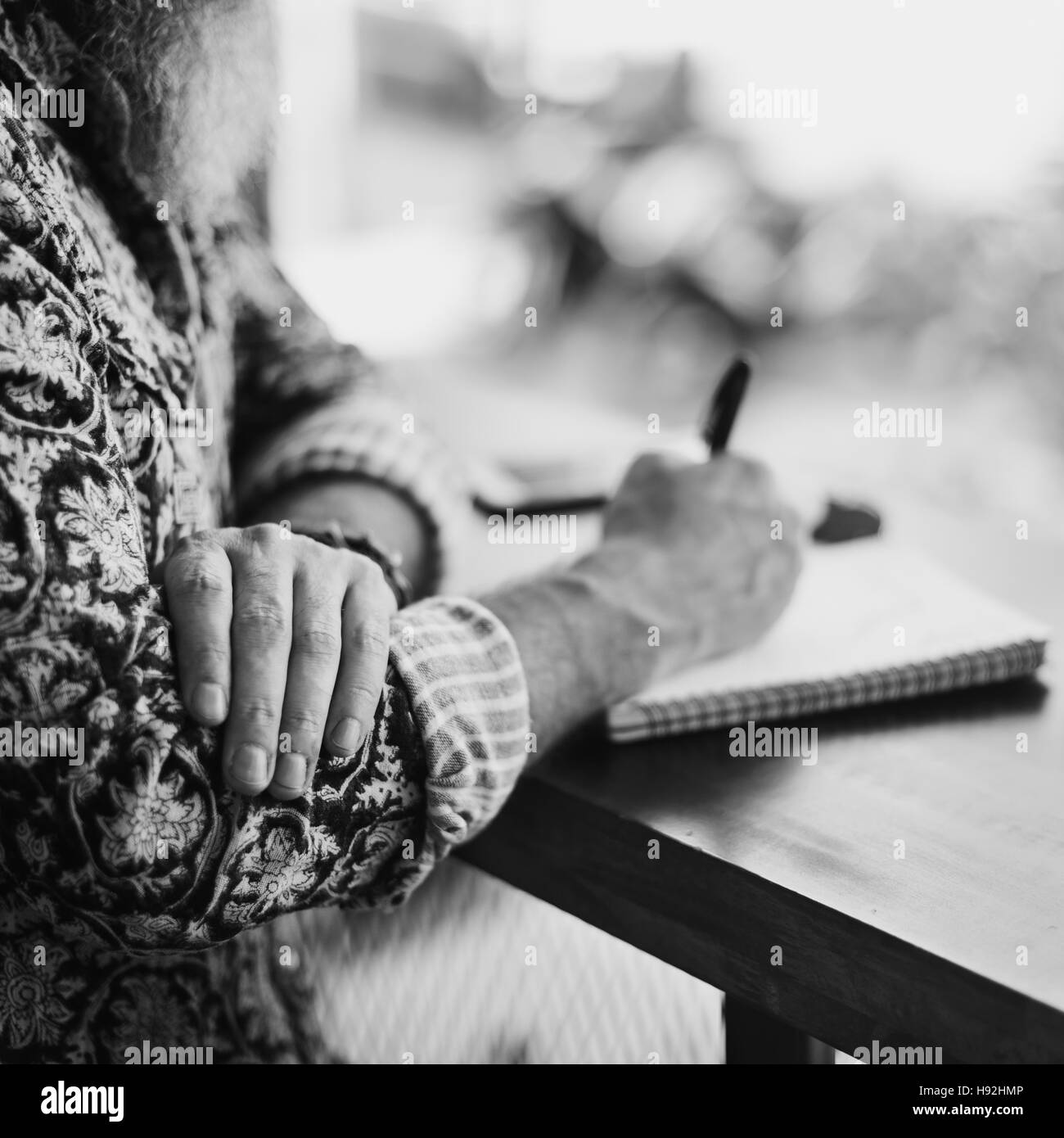 Tourist writing Black and White Stock Photos & Images - Alamy