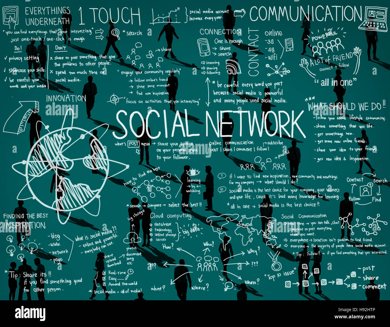 Communication Community Computing Connection Concept Stock Photo - Alamy