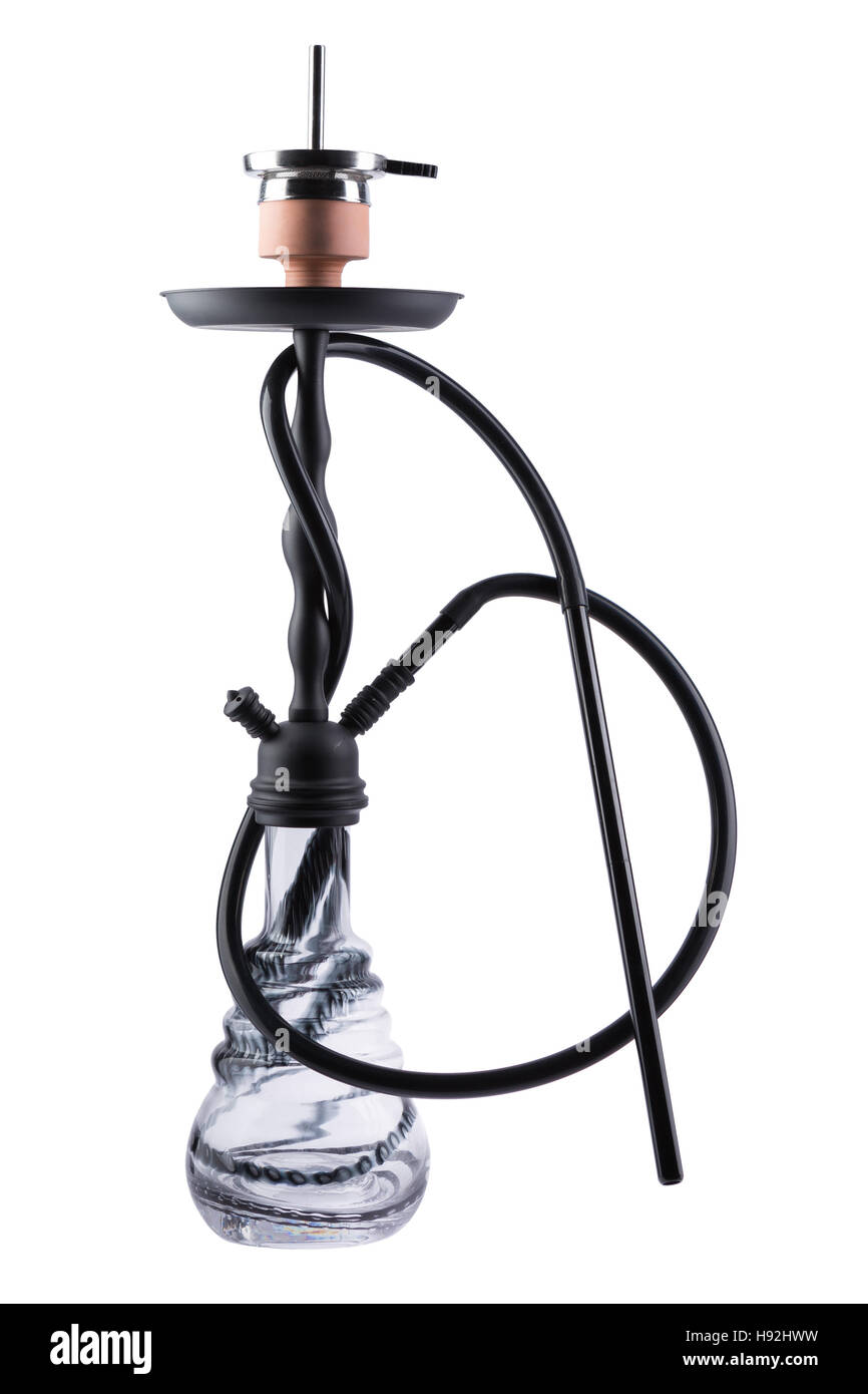 Modern hookah isolated on white background Stock Photo - Alamy