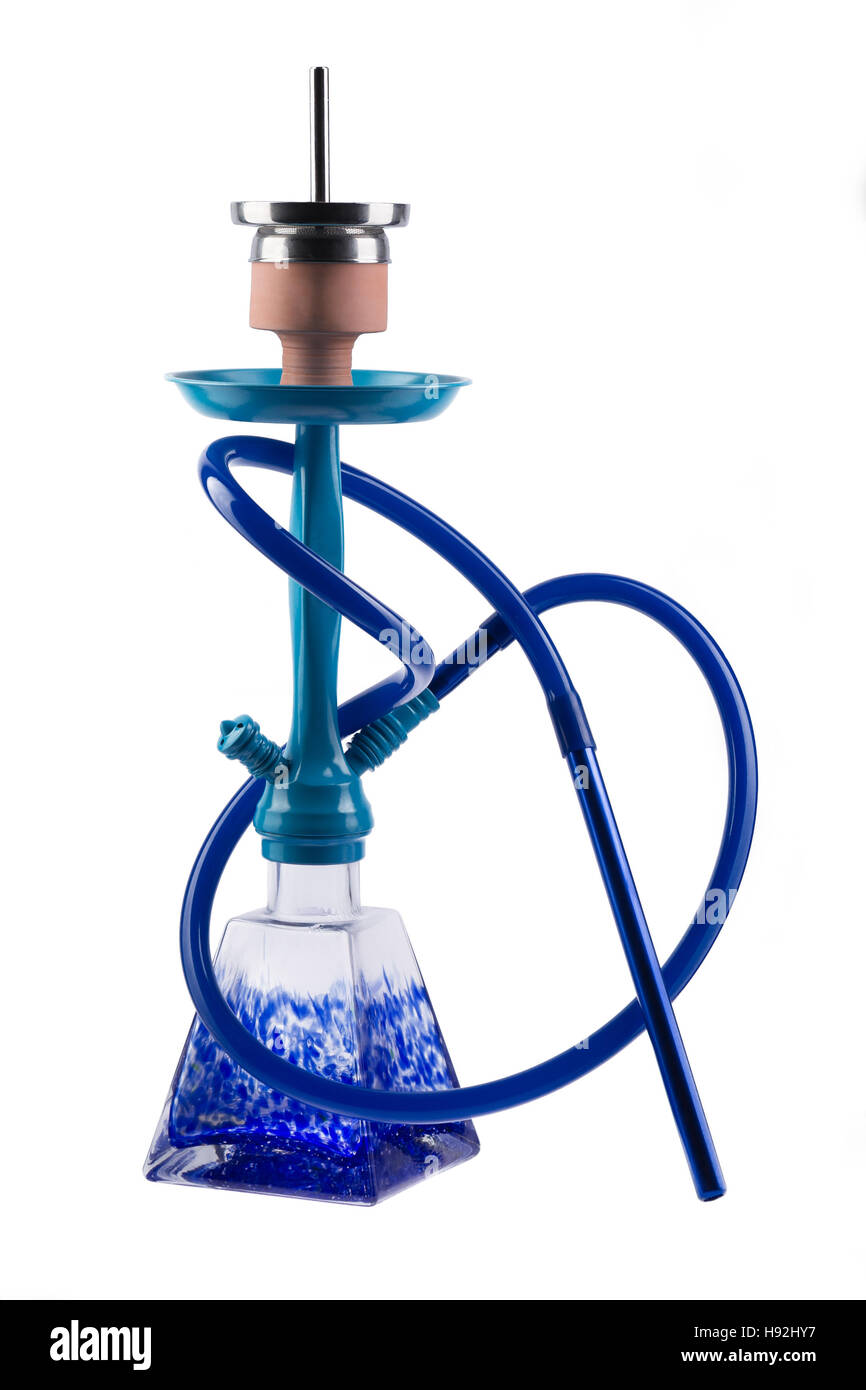 Modern hookah isolated on white background Stock Photo - Alamy