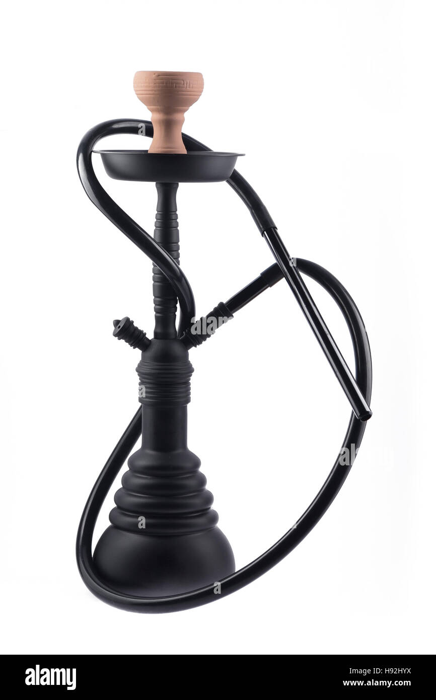 Modern hookah isolated on white background Stock Photo - Alamy