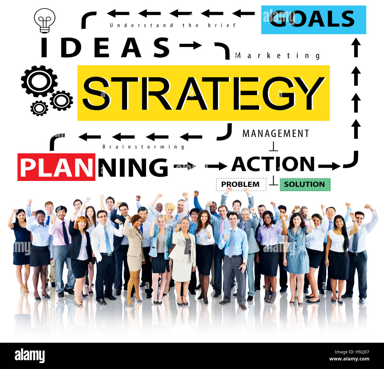Strategy Ideas Planning Action Goals Concept Stock Photo - Alamy
