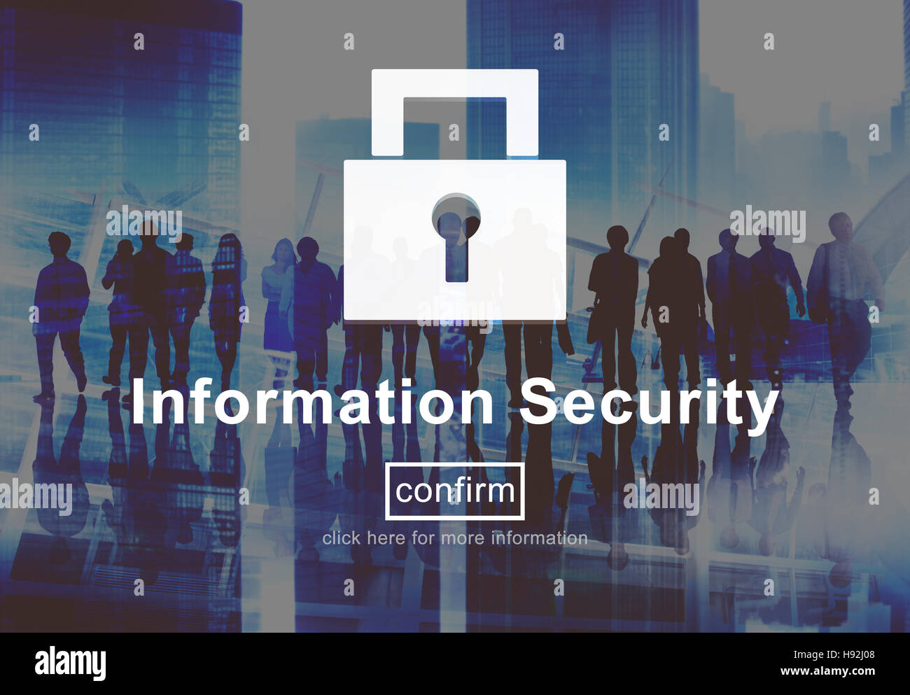 Information Security Protection Privacy Interface Concept Stock Photo ...