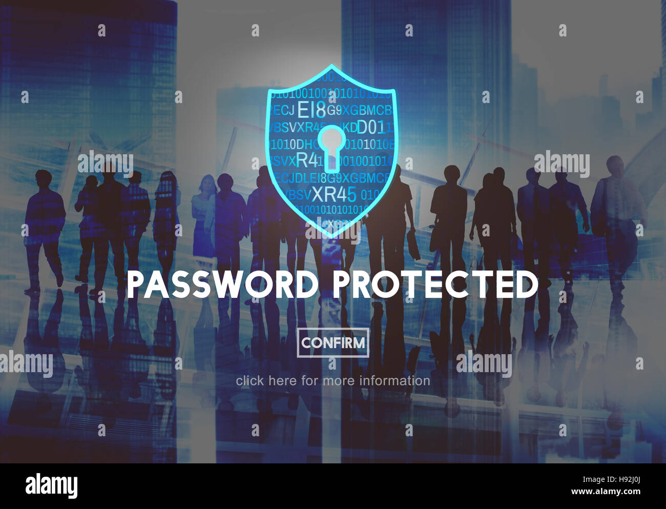 Password Protected Network Security Protection Concept Stock Photo - Alamy