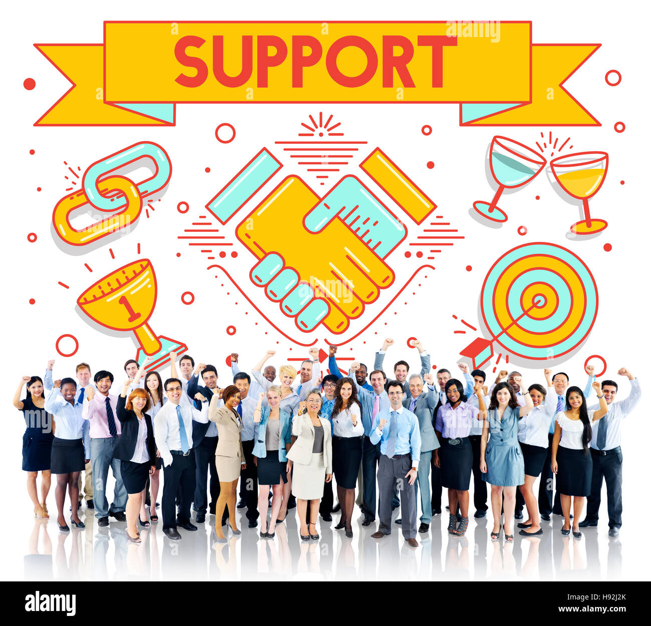 Support Helping Advice Collaboration Concept Stock Photo - Alamy