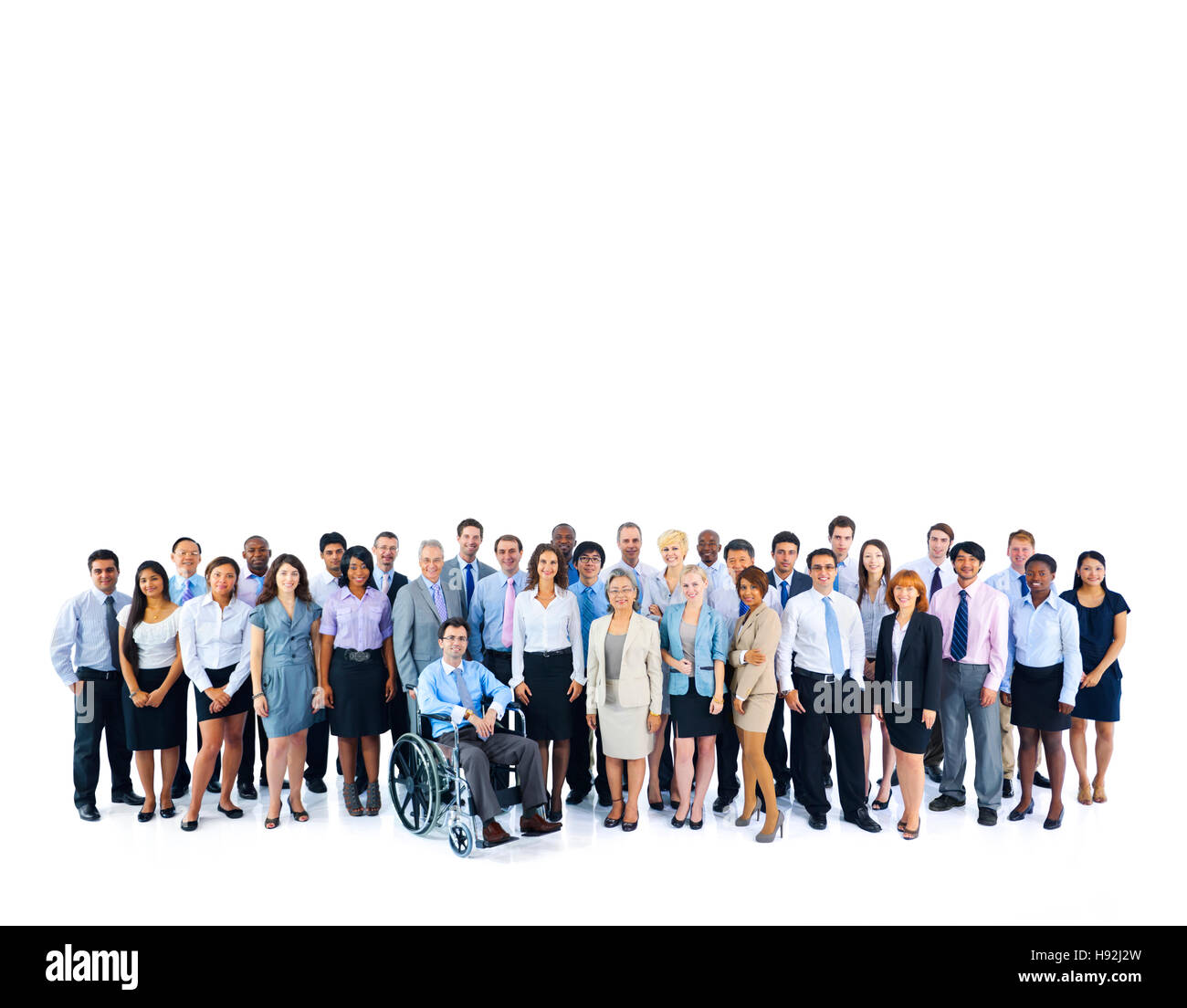 Large Group Business People Teamwork Collaboration Concept Stock Photo ...