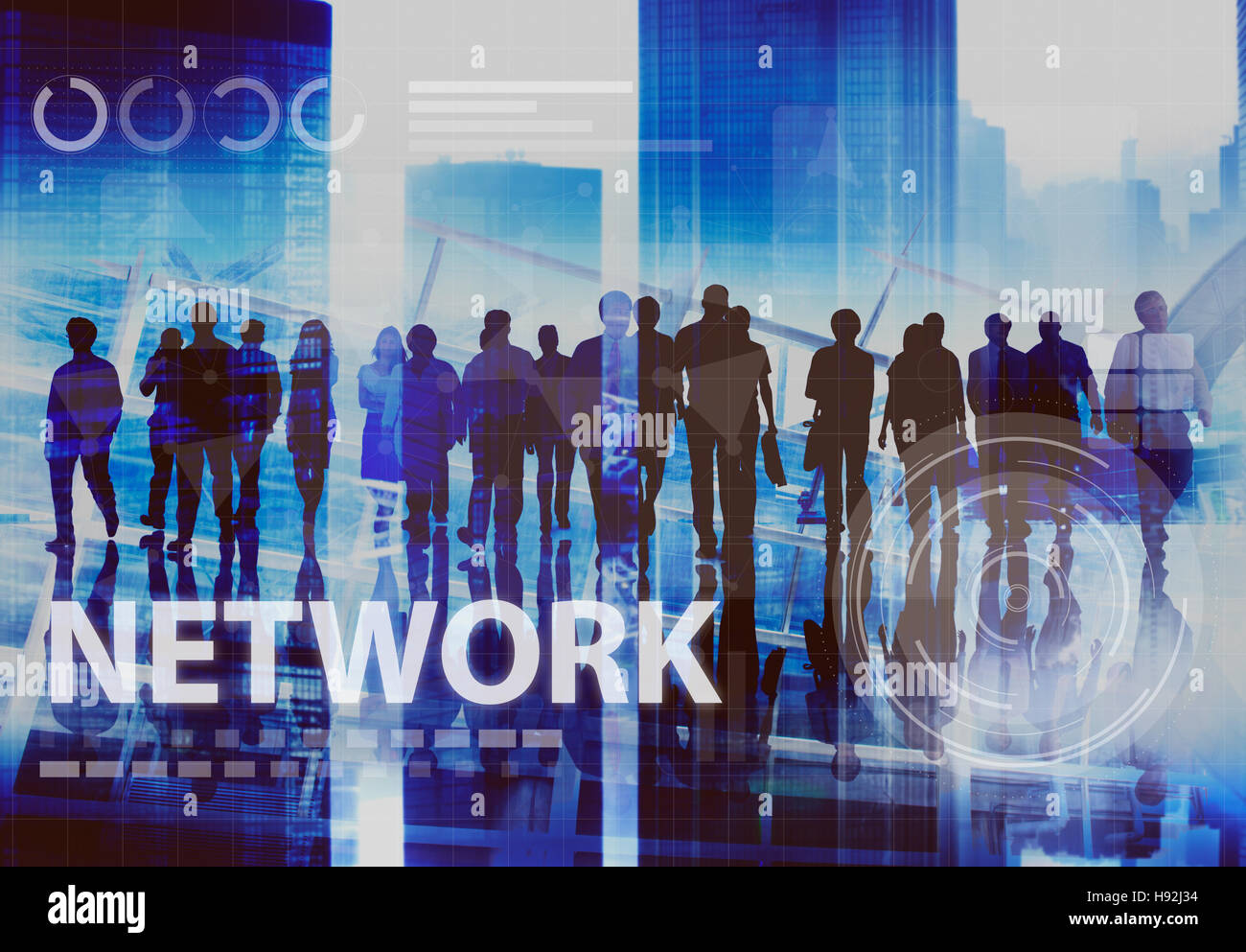 Computer Network Digital Connection Technology Concept Stock Photo - Alamy