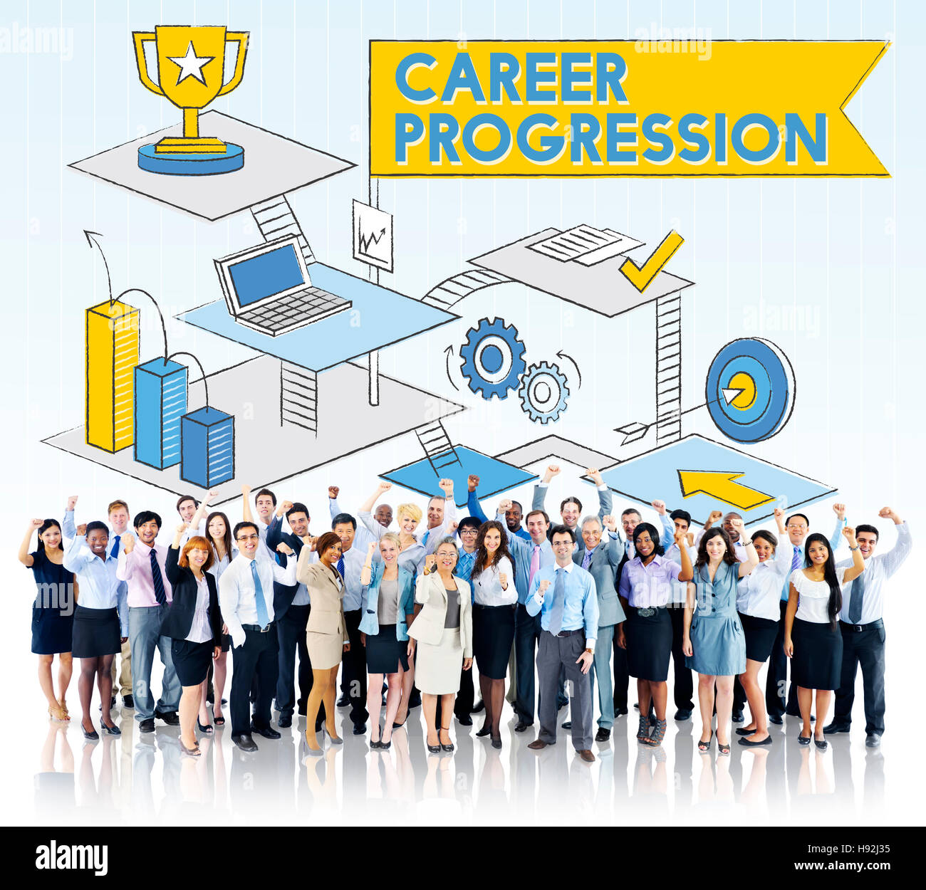 Celebration success work job promotion hi-res stock photography and ...