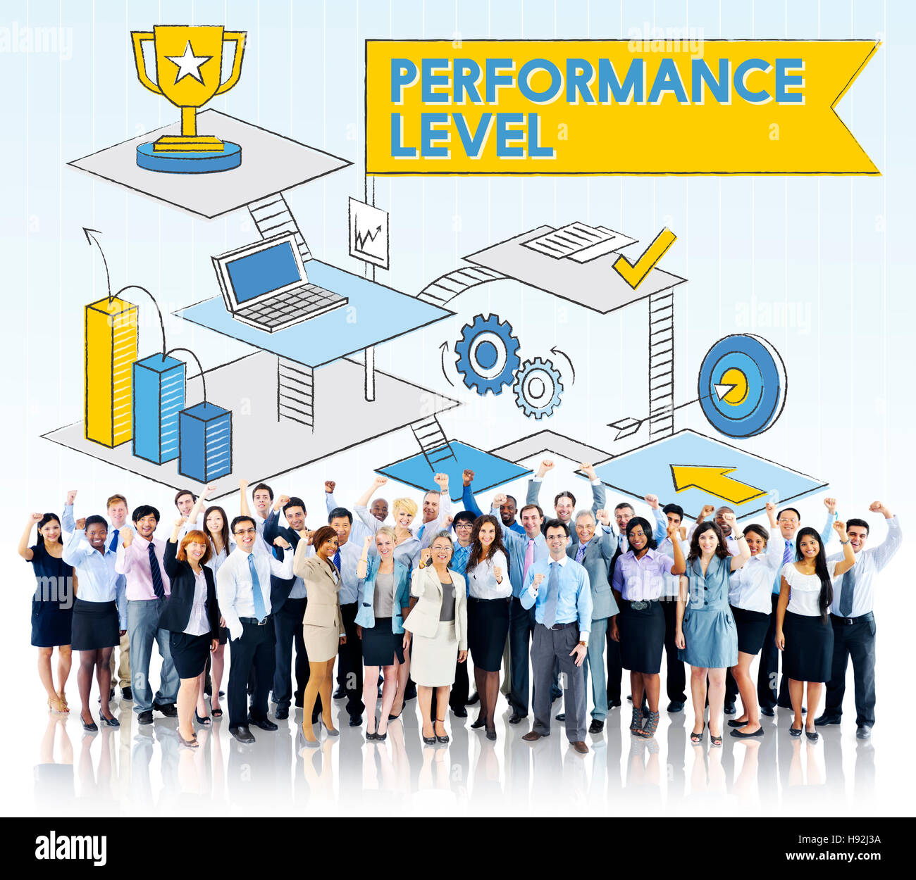 Performance Level improvement Efficiency Review Concept Stock Photo - Alamy