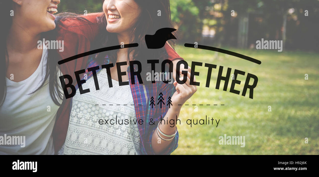 Better Together Support Unity Friends Concept Stock Photo - Alamy