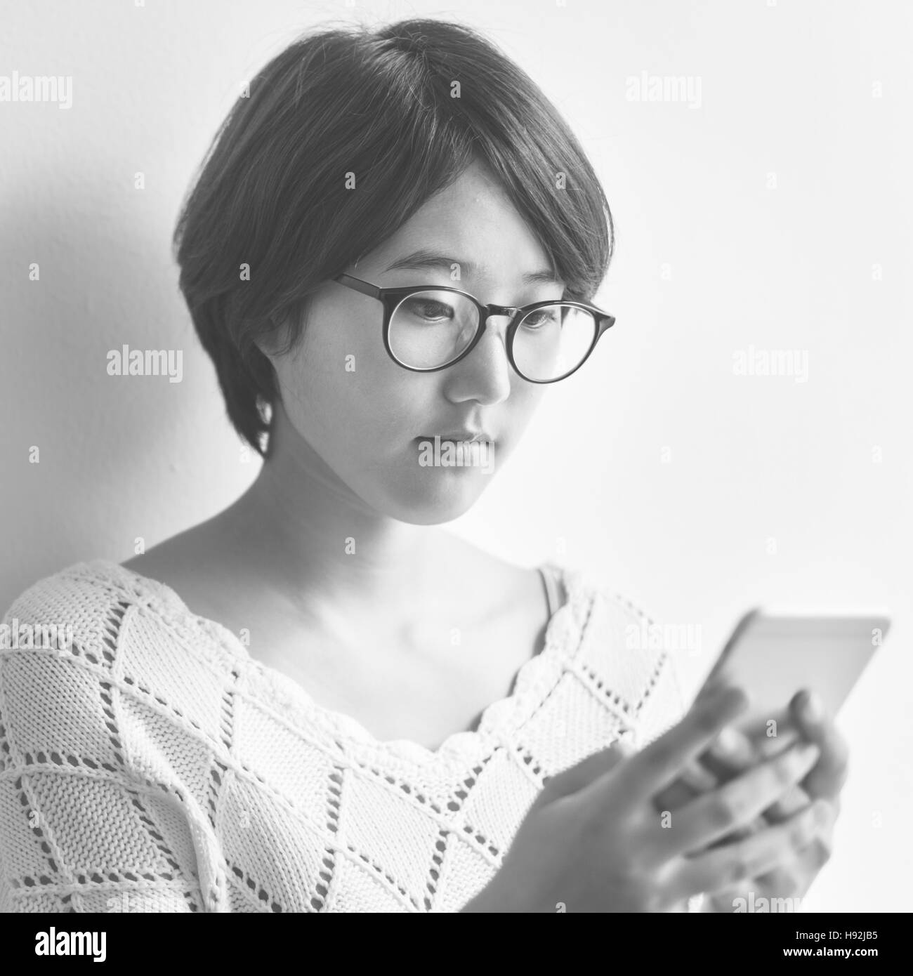 Digital device technology equipment Black and White Stock Photos ...