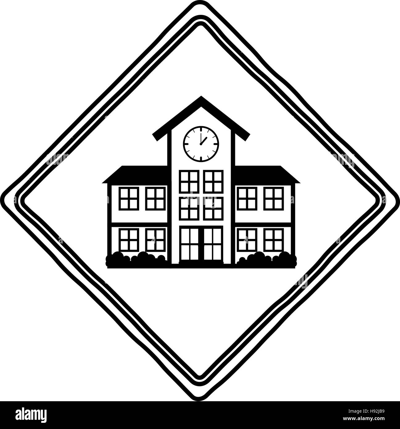 school road sign icon. Street information warning and guide theme ...