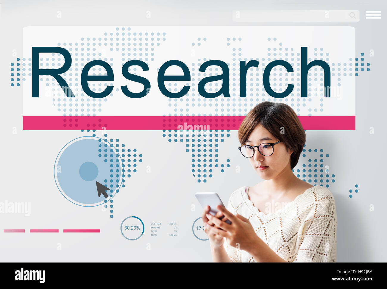 Research Education Exploration Information Concept Stock Photo - Alamy