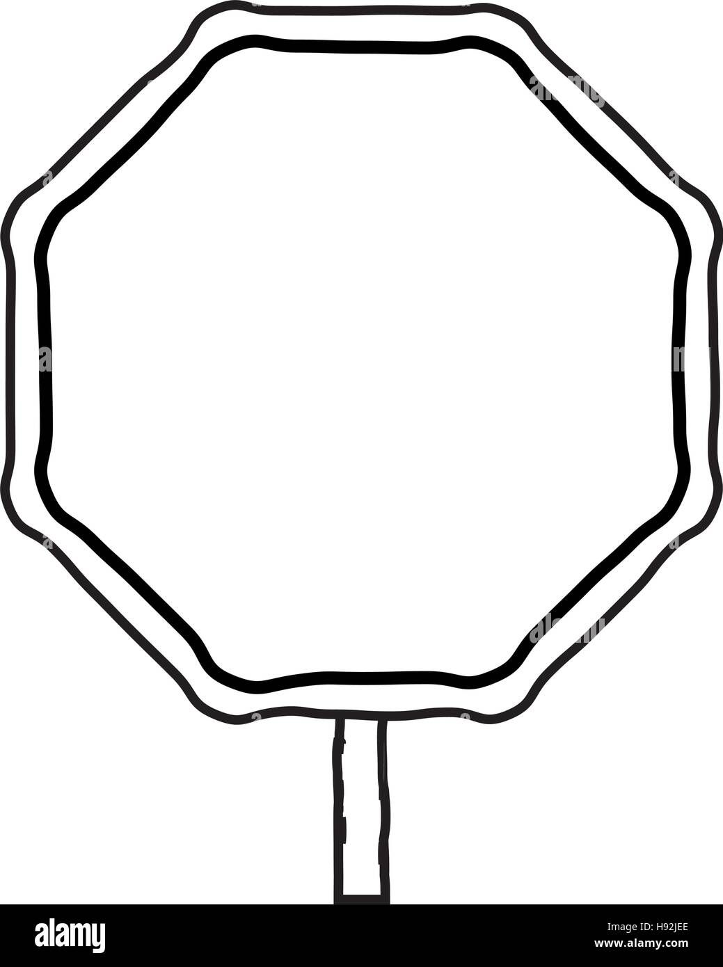blank road sign icon. Street information warning and guide theme ...