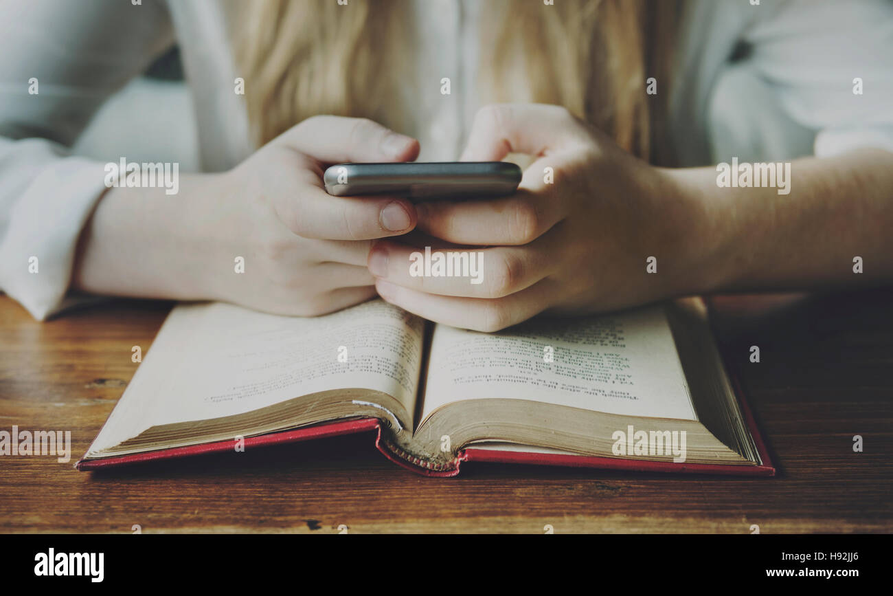 Book Internet Technology Digital Connection Concept Stock Photo - Alamy