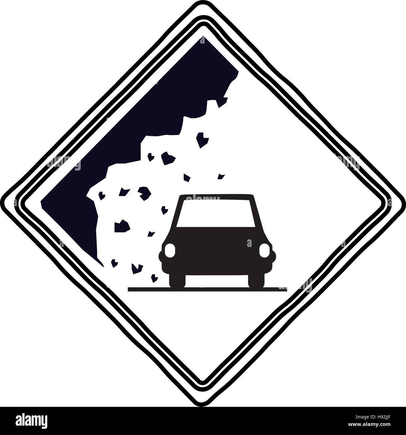 car road sign icon. Street information warning and guide theme ...